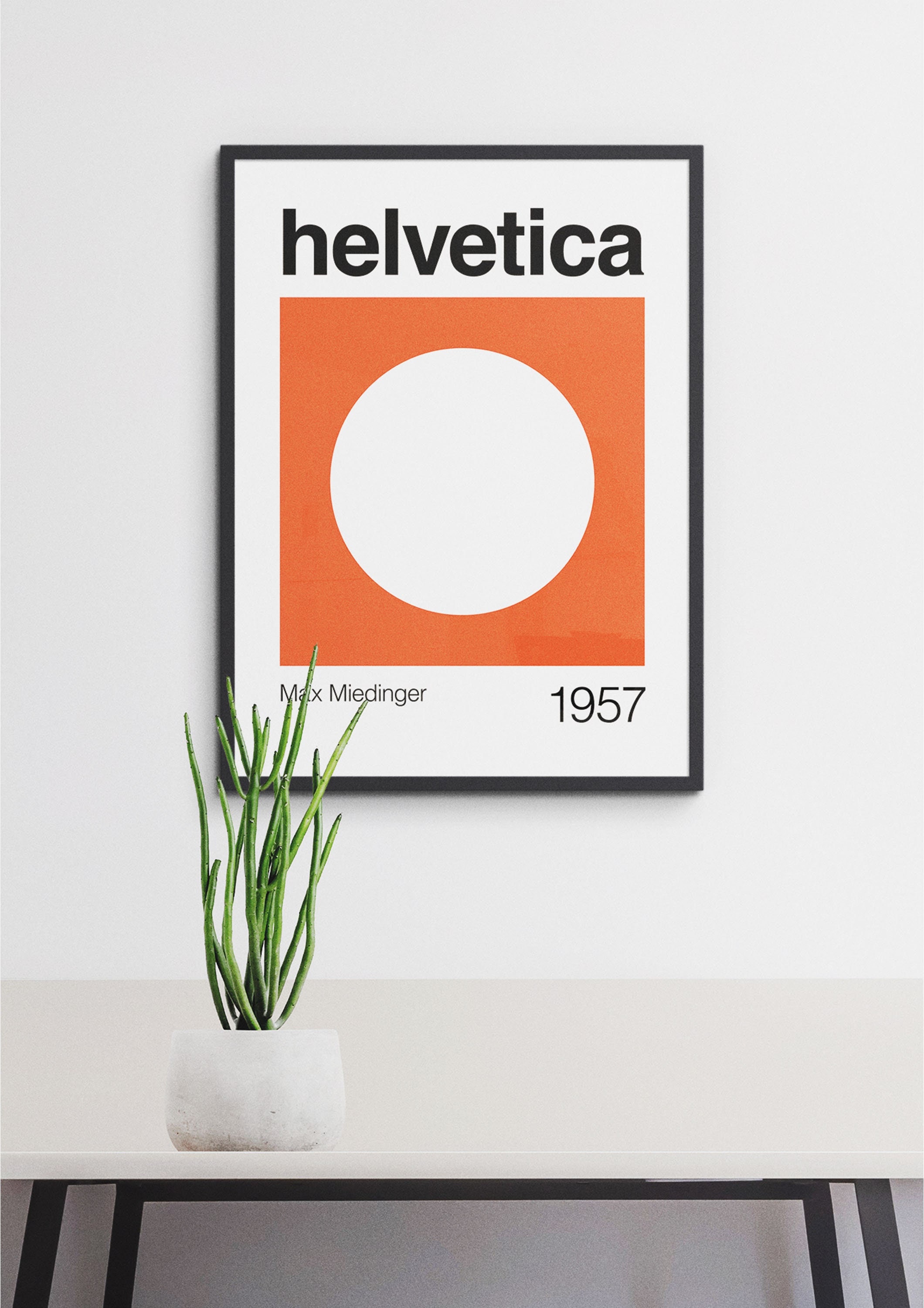 Helvetica Alphabet Wall Art, Bauhaus Mid Century Style, Modern ...