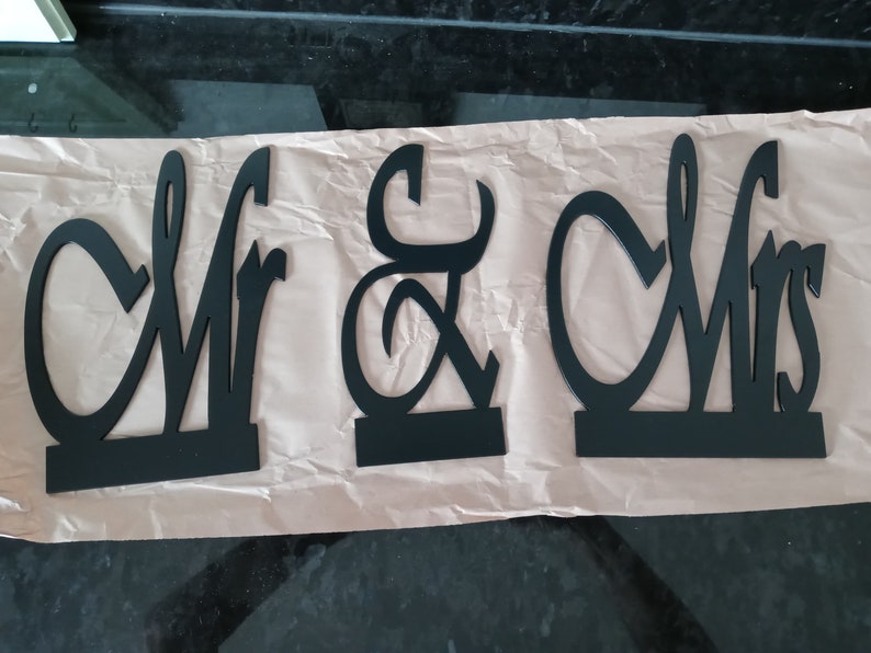 Wedding "mr & Mrs" Words - Etsy