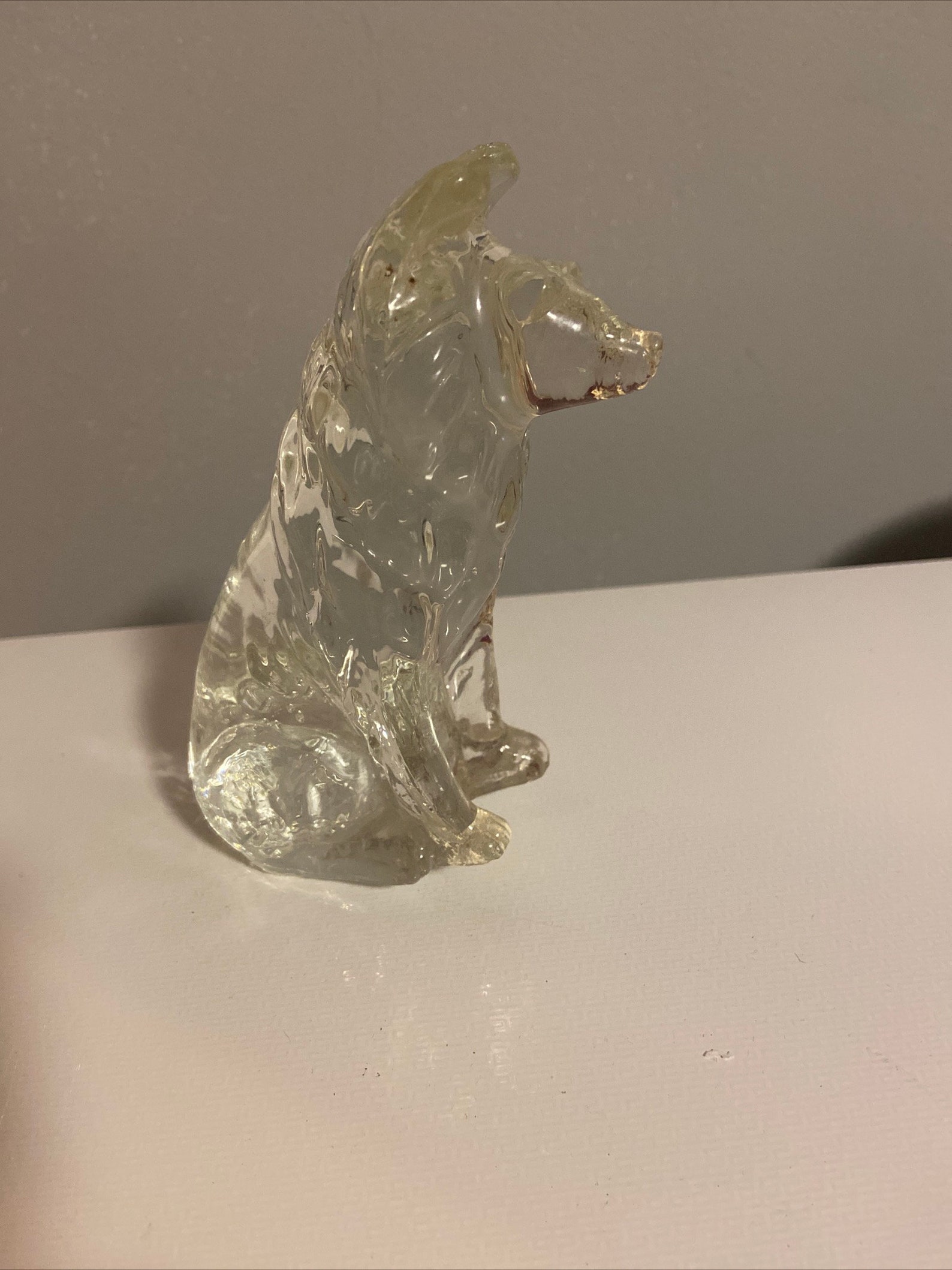 Mosser Clear Glass Collie 5 Inches Tall Weighs 13 Ounces - Etsy