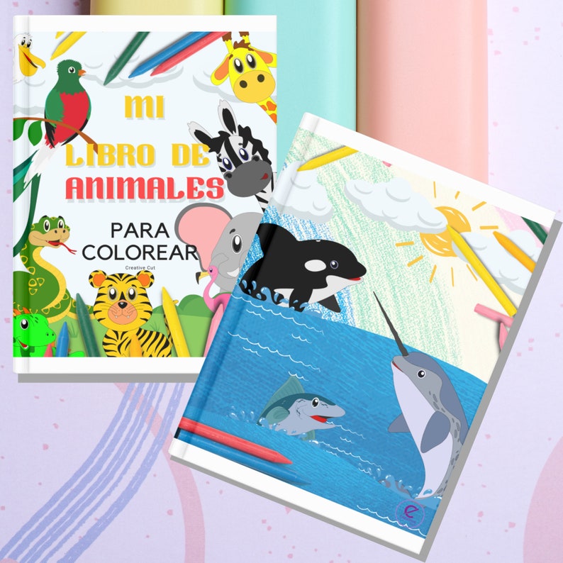 Mi Libro De Animales Imprimibles Para Colorear. - Etsy