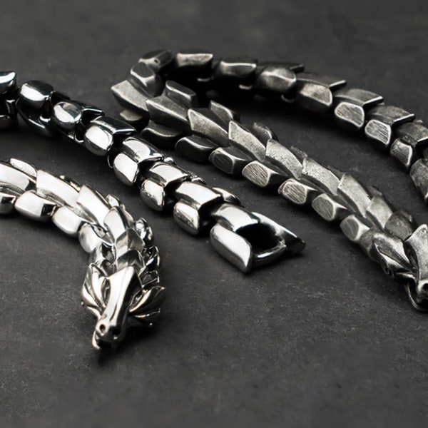 Mens Dragon Bracelet - Etsy Mens Dragon Bracelet - Etsy