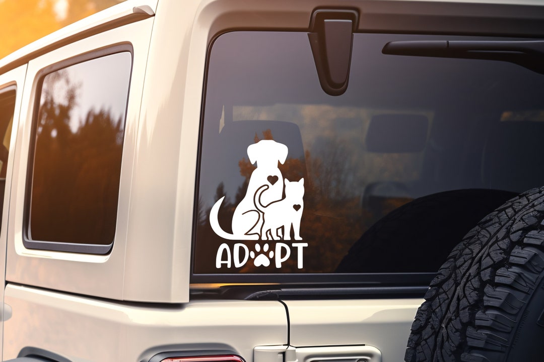 Adopt Vinyl Decal Animal Shelter Fundraiser Event - Etsy