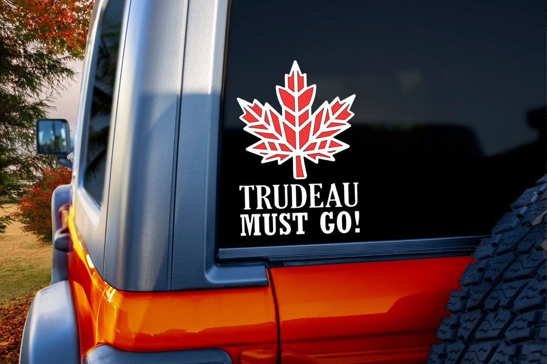 Trudeau Must Go Vinyl Decal With Fancy Maple Leaf - Etsy
