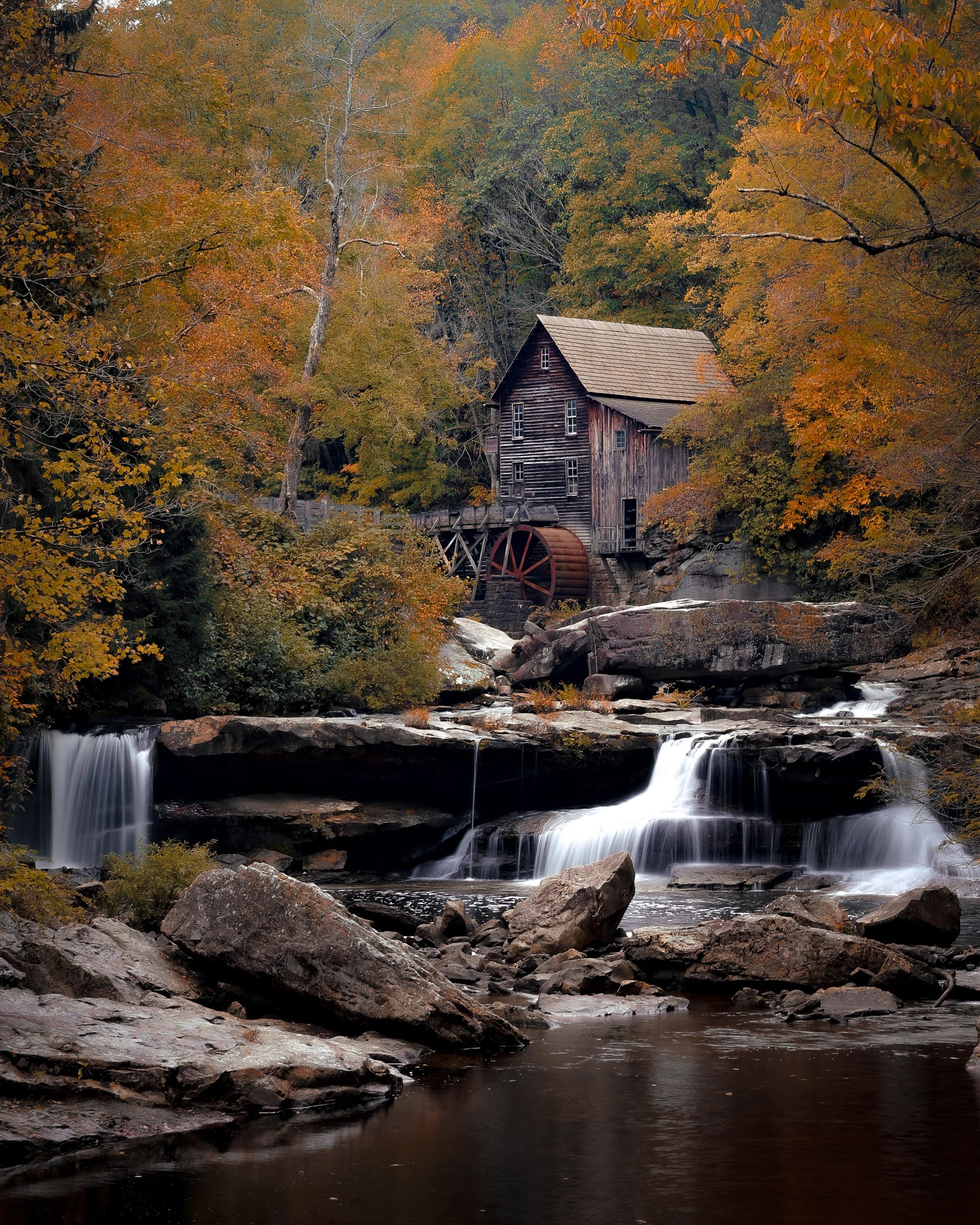 Glade Creek Grist Mill in Fall - Etsy