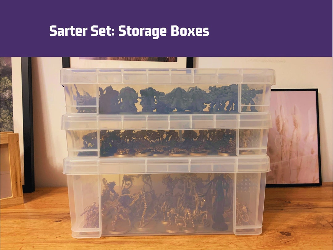 Starter Set: Storage Boxes With Metal Bottom for Magnetized Miniatures ...