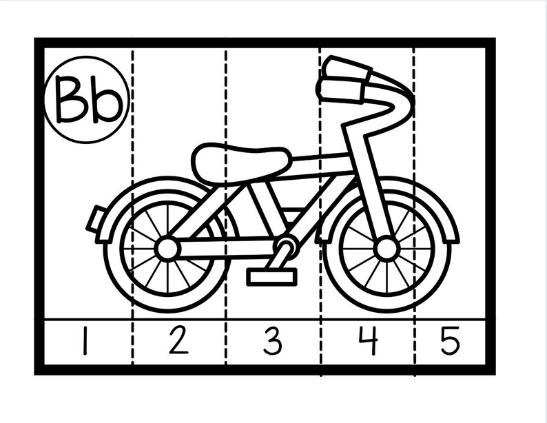Alphabet Number Puzzles PDF – Printable A-Z Cut and Count Puzzles for ...