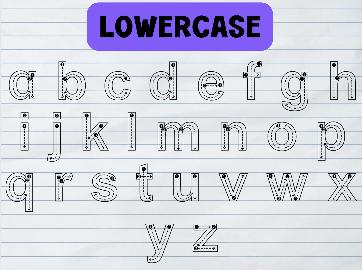 Letter Formation Font - Etsy