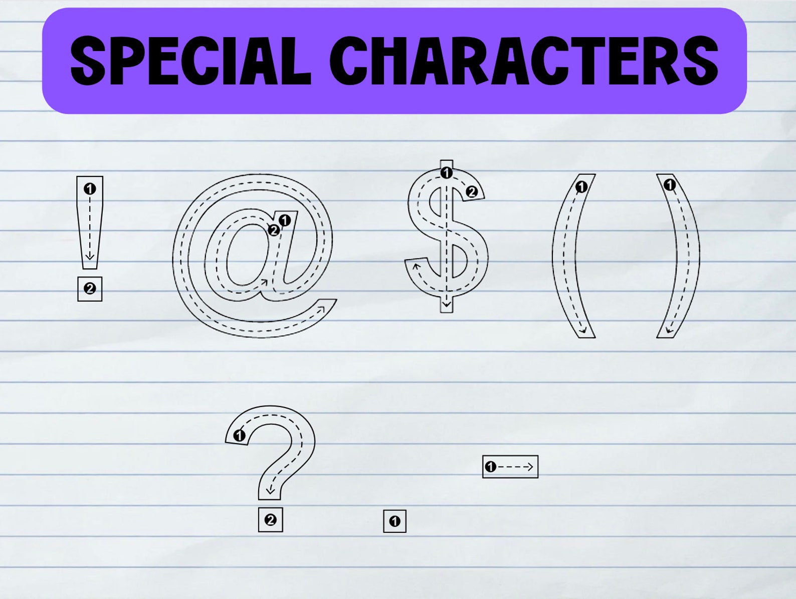 Letter Formation Font for Kids – Handwriting Practice Font for ...