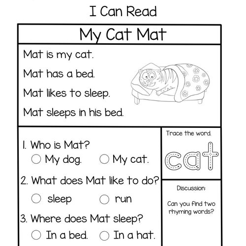 Easy Reading Passages - Etsy