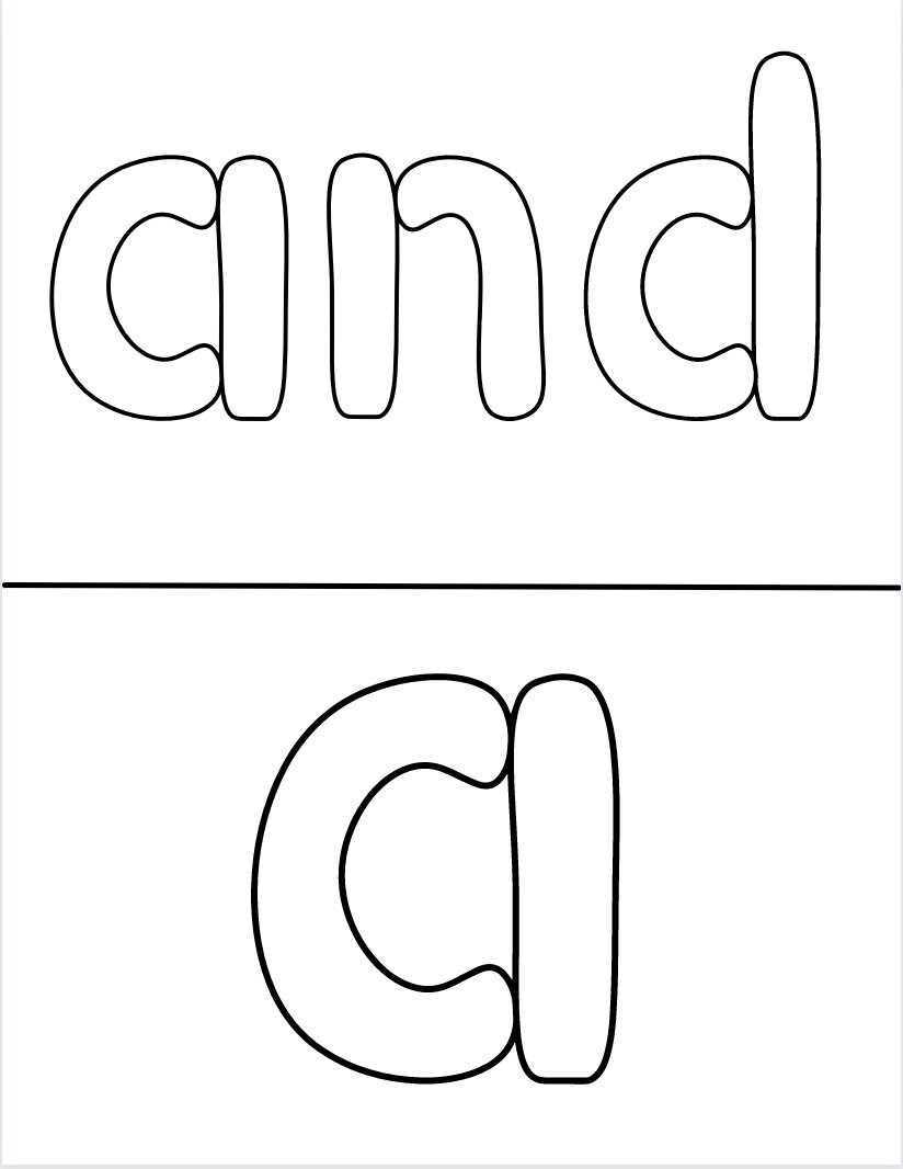 Fry’s First 100 Sight Word Play-doh Mats – Printable PDF for Fine Motor ...