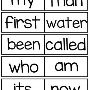 100 Printable Fry’s Sight Word Flashcards – First 100 High Frequency ...
