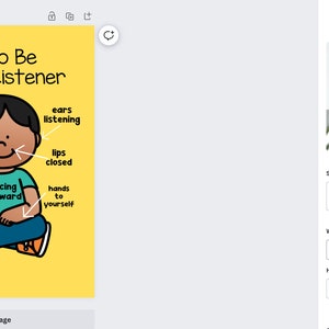 How to Be a Good Listener Anchor Chart – Printable 18x24 Poster for ...