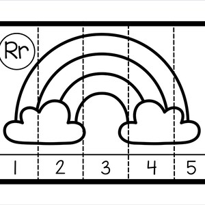 Alphabet Number Puzzles PDF – Printable A-Z Cut and Count Puzzles for ...