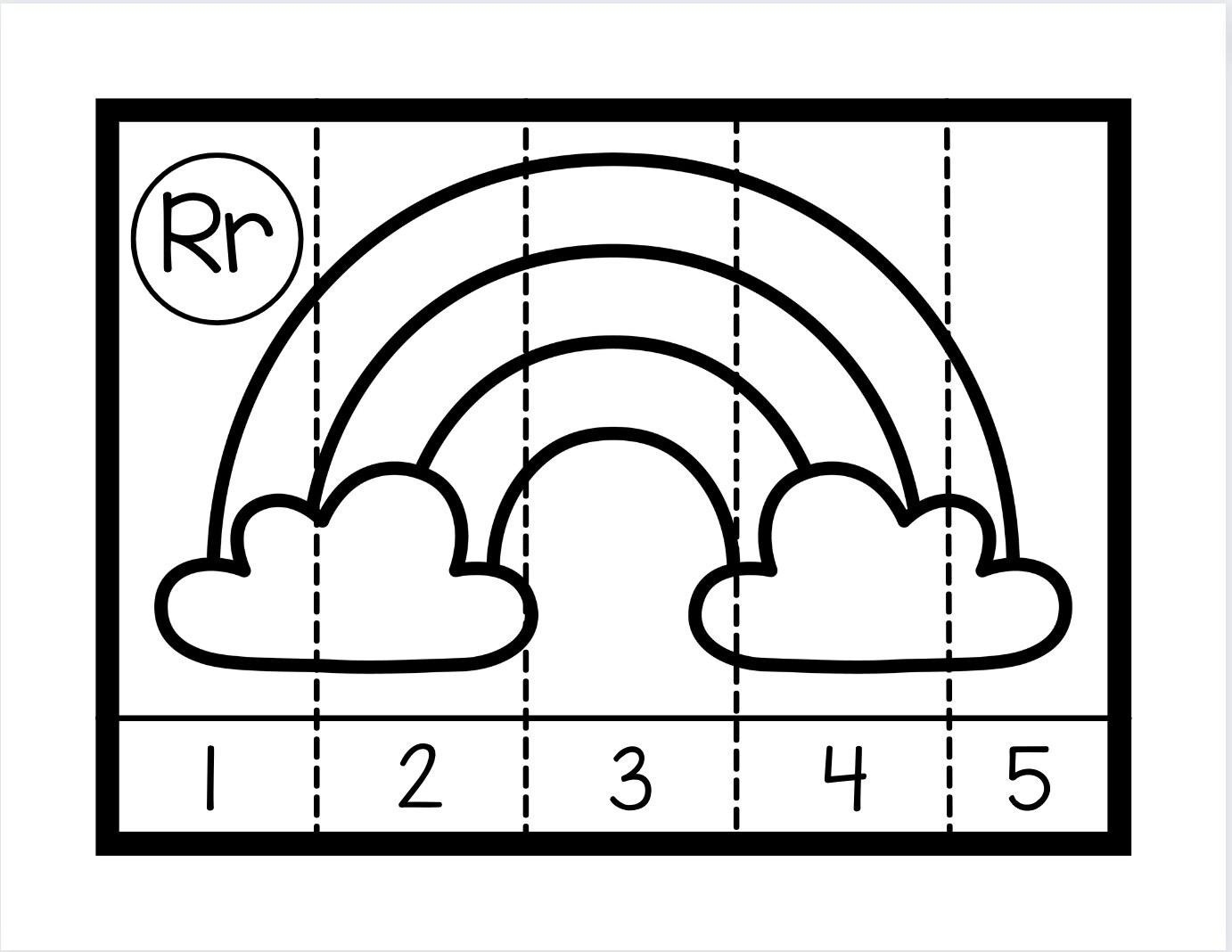 Alphabet Number Puzzles PDF – Printable A-Z Cut and Count Puzzles for ...