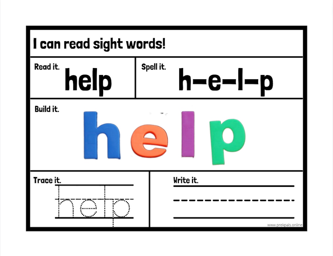Sight Word Activity Mats - Etsy