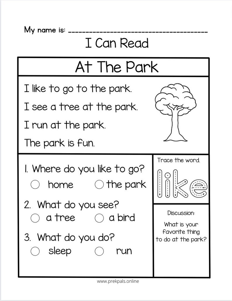 Easy Reading Passages - Etsy