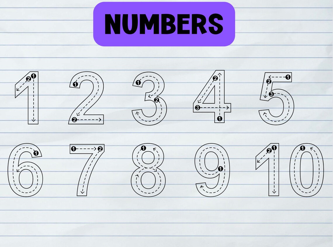 Letter Formation Font for Kids – Handwriting Practice Font for ...