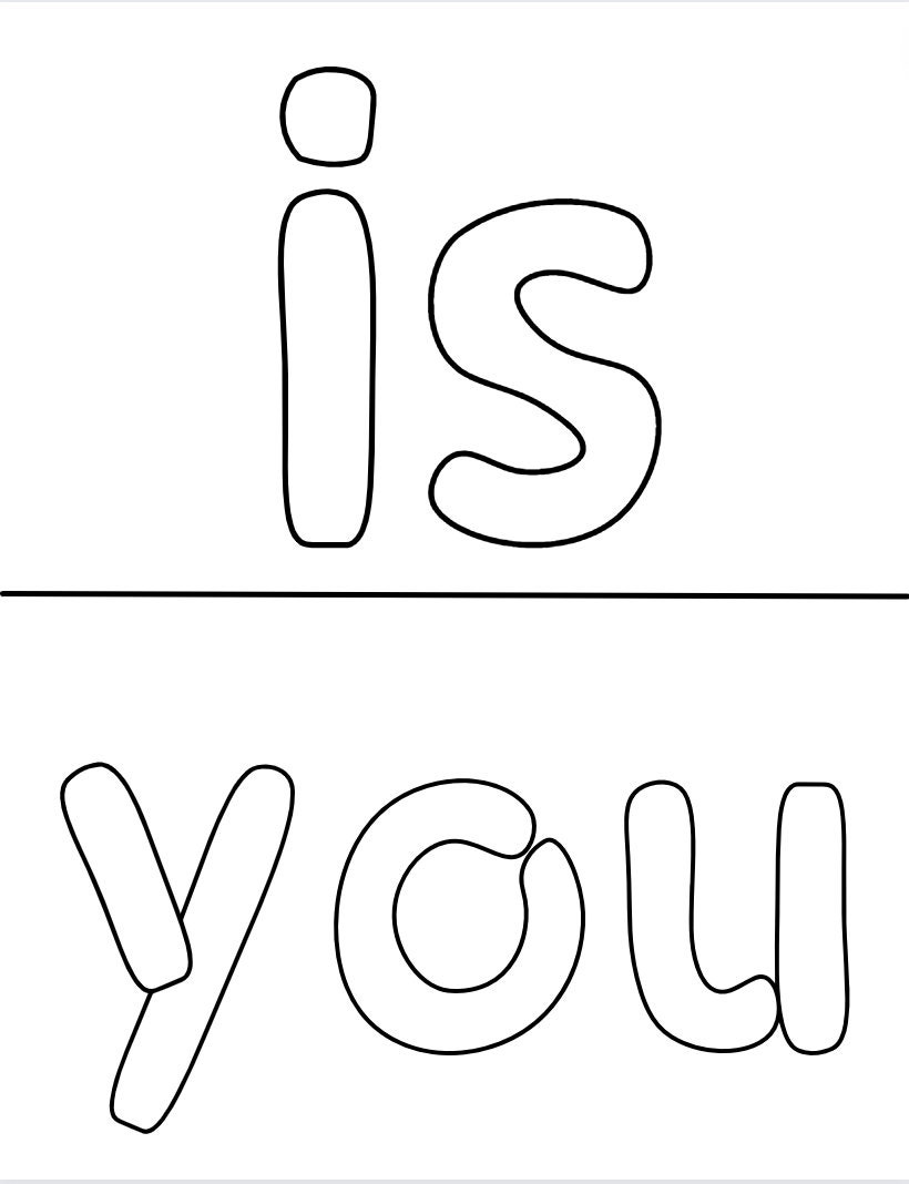 Fry’s First 100 Sight Word Play-doh Mats – Printable PDF for Fine Motor ...