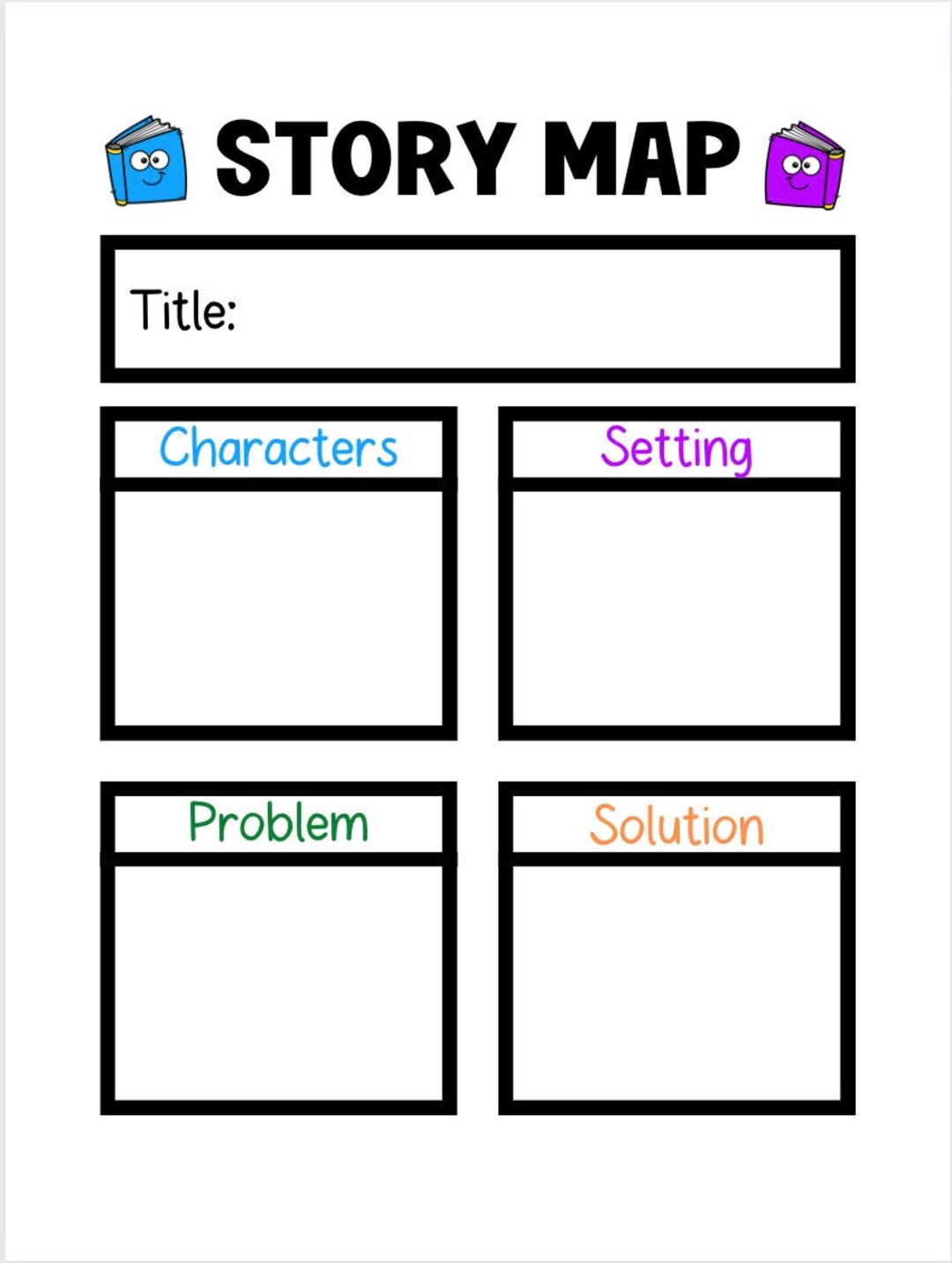 Story Map Printable Story Map Printable
