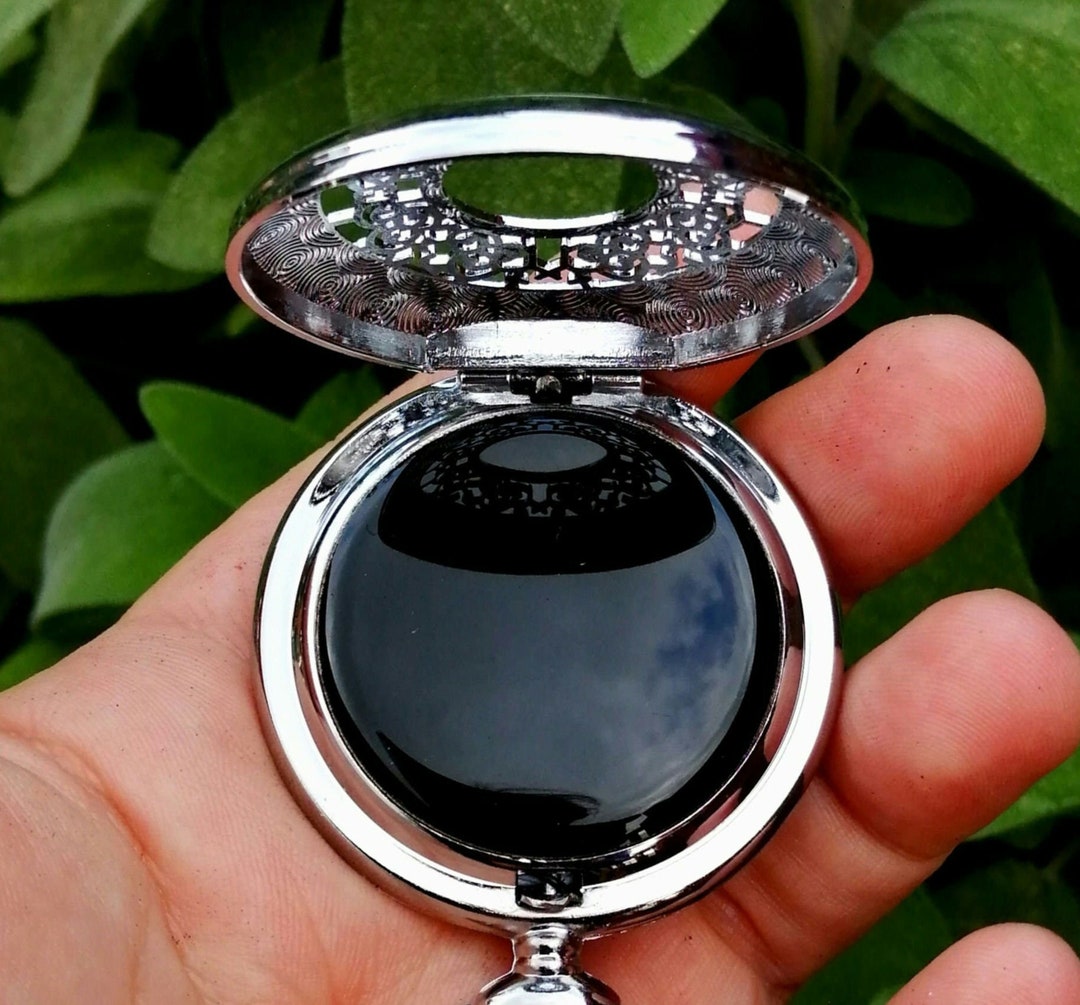 Intuition Scrying Mirror. Acrylic Face Pocket Black Scrying Mirror ...