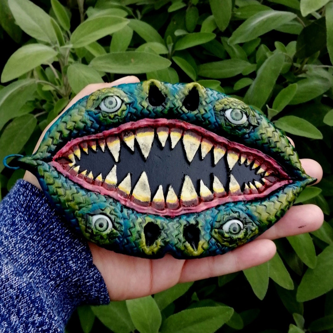 Hellmouth Large Yoni. Hand Sculpted Clay & Handpainted. Medieval Art ...