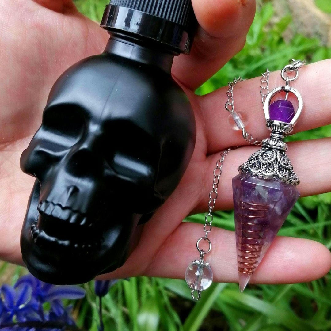 Pendulum & Scrying Ink Set. Scrying Ink, Infused With Psychic Herbs and ...