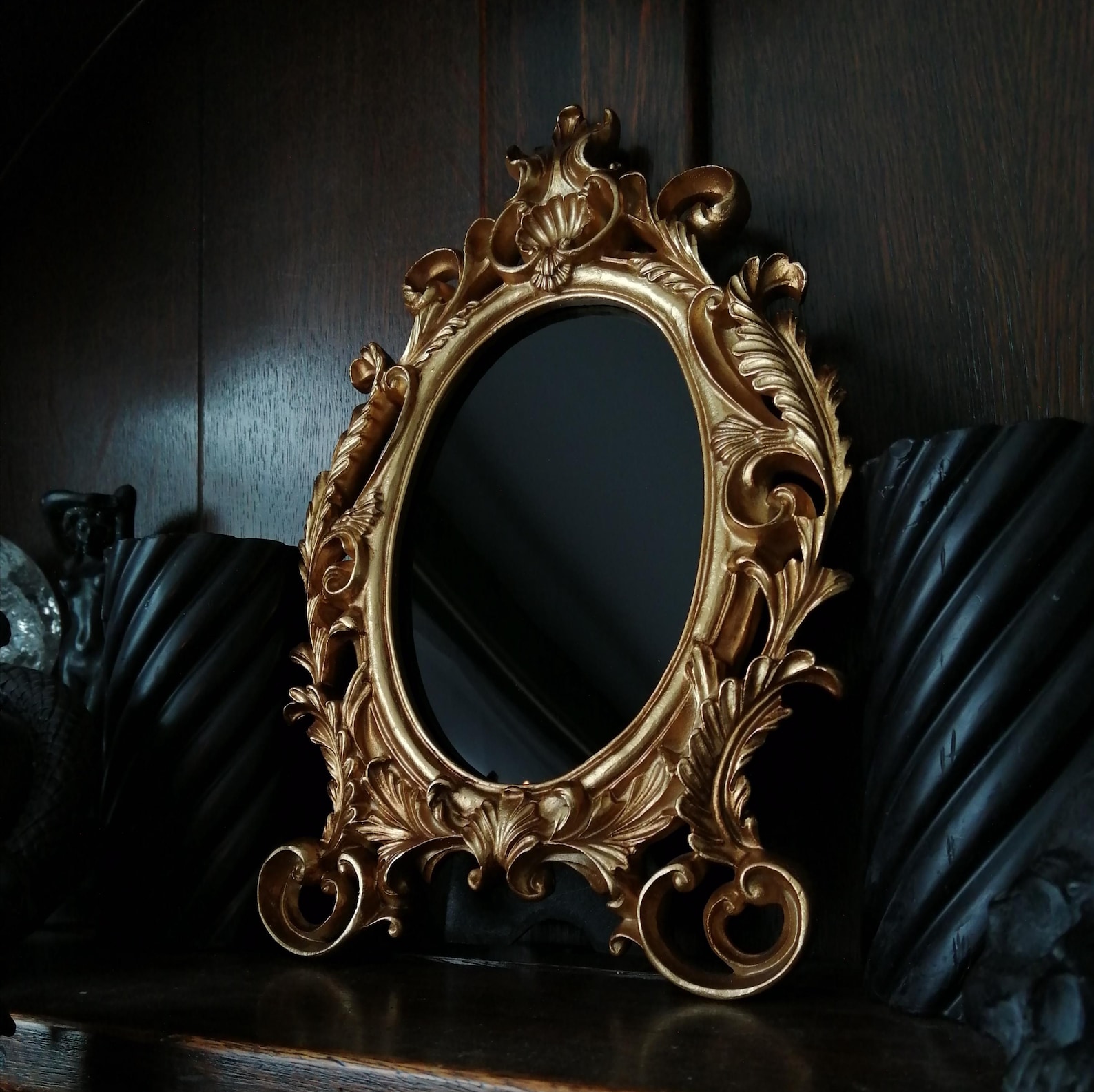 Conjuring, Scrying Mirror. Ornate & Detailed. Foxed Mirror. Magick ...