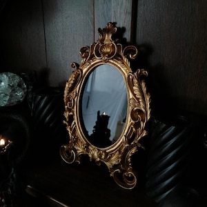 Conjuring, Scrying Mirror. Ornate & Detailed. Foxed Mirror. Magick ...