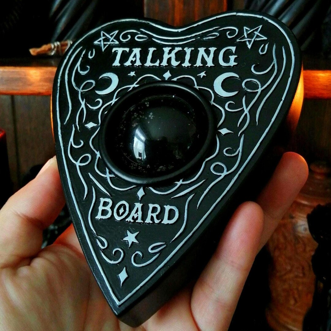 Ouija Scrying Mirror. GLASS Ritually Foxed Convex Black Mirror. Altar ...