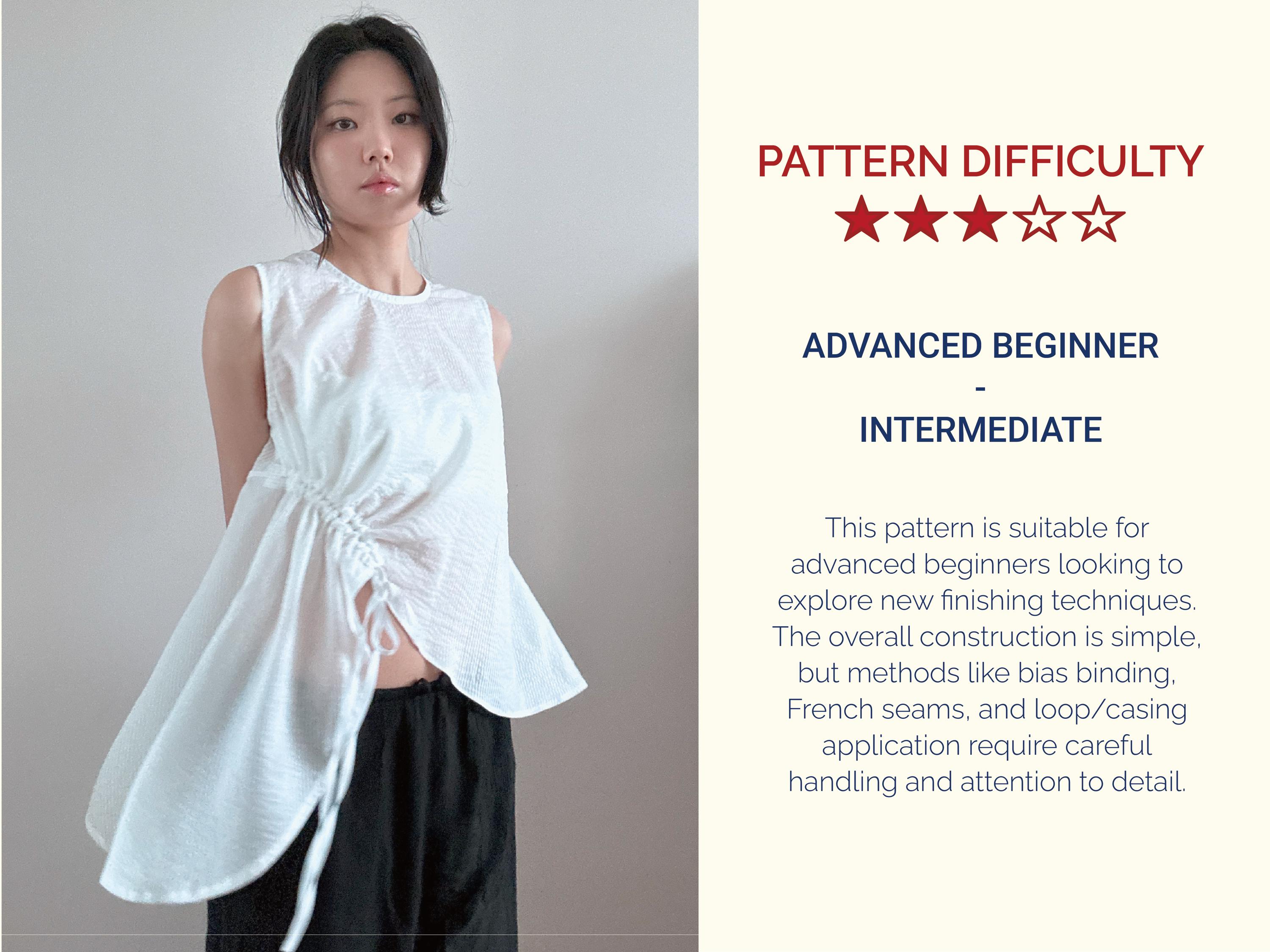 TULIP TOP Sewing Pattern – PDF | Relaxed Fit Sleeveless Summer Top ...
