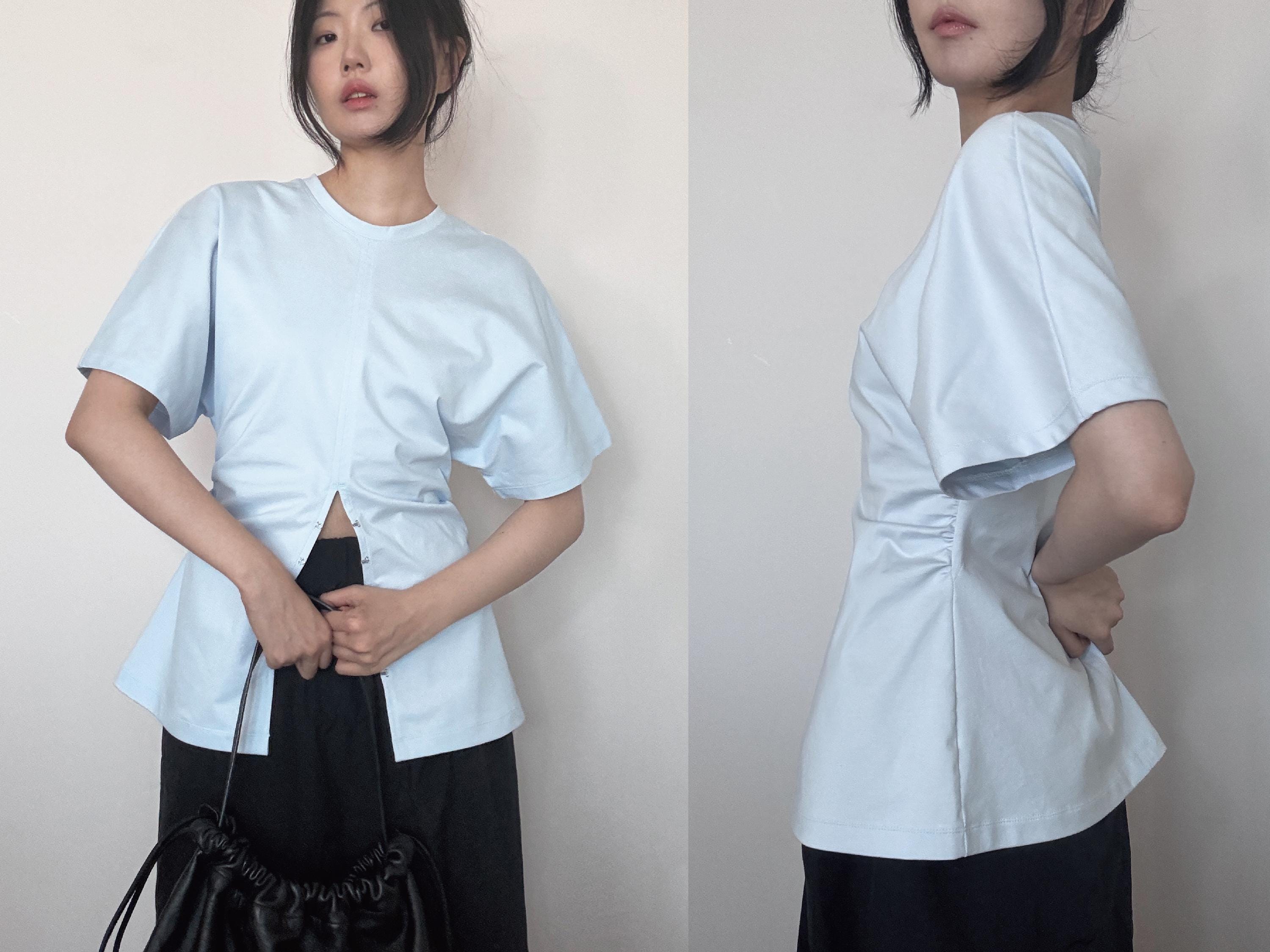 CHEOMA TOP Sewing Pattern – PDF | Jersey Knit T-shirt | Minimal, Modern Asian, Japandi, Kimono ...