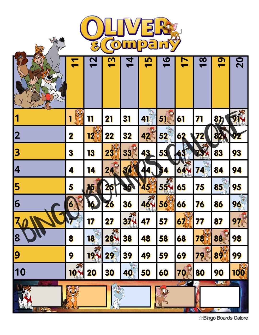 Oliver & Company 100 Ball Grid 2 Bingo Boards - Etsy
