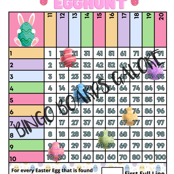 Easter Egg Bingo - Etsy