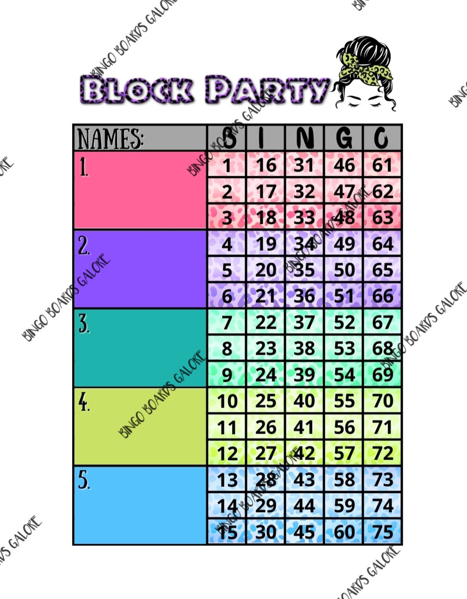 2 Boards-leopard Block Party straight&mixed - Etsy