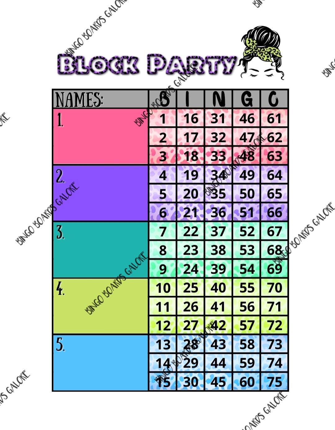 2 Boards-leopard Block Party straight&mixed - Etsy