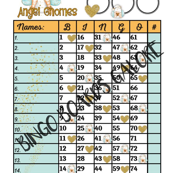 Bingo Angel - Etsy