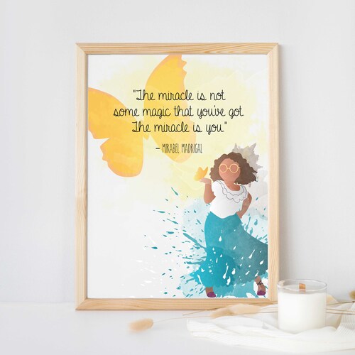 Mirabel Encanto Watercolor Quote Art Printable - Etsy