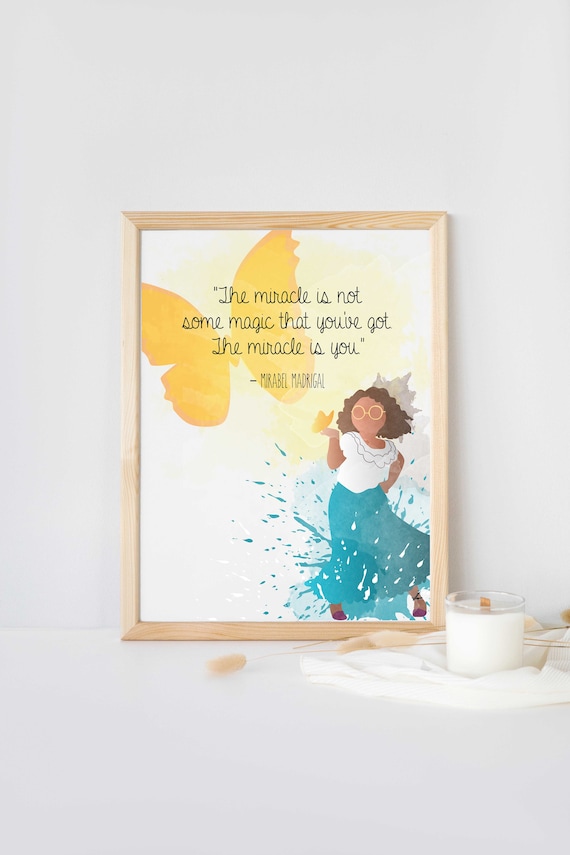 Mirabel Encanto Watercolor Quote Art Printable | Etsy UK