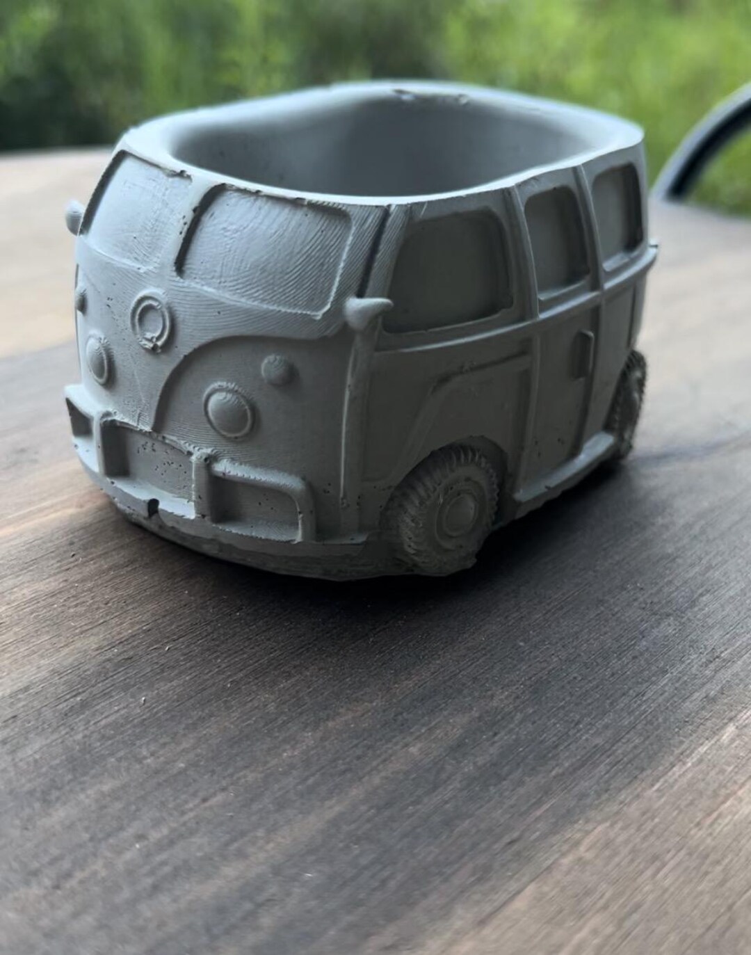 Hippie Concrete Bus Succulent or Trinket Holder Thoughtful Gift - Etsy