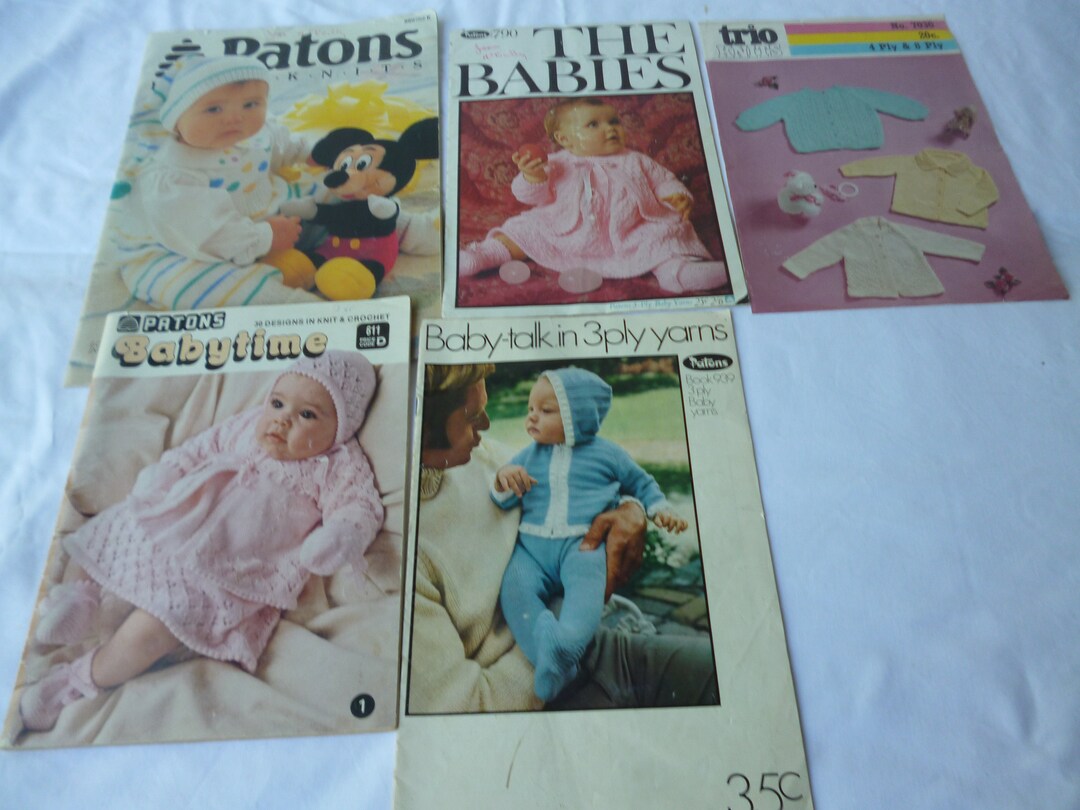 Bundle of Baby Knitting Pattern Books - Etsy