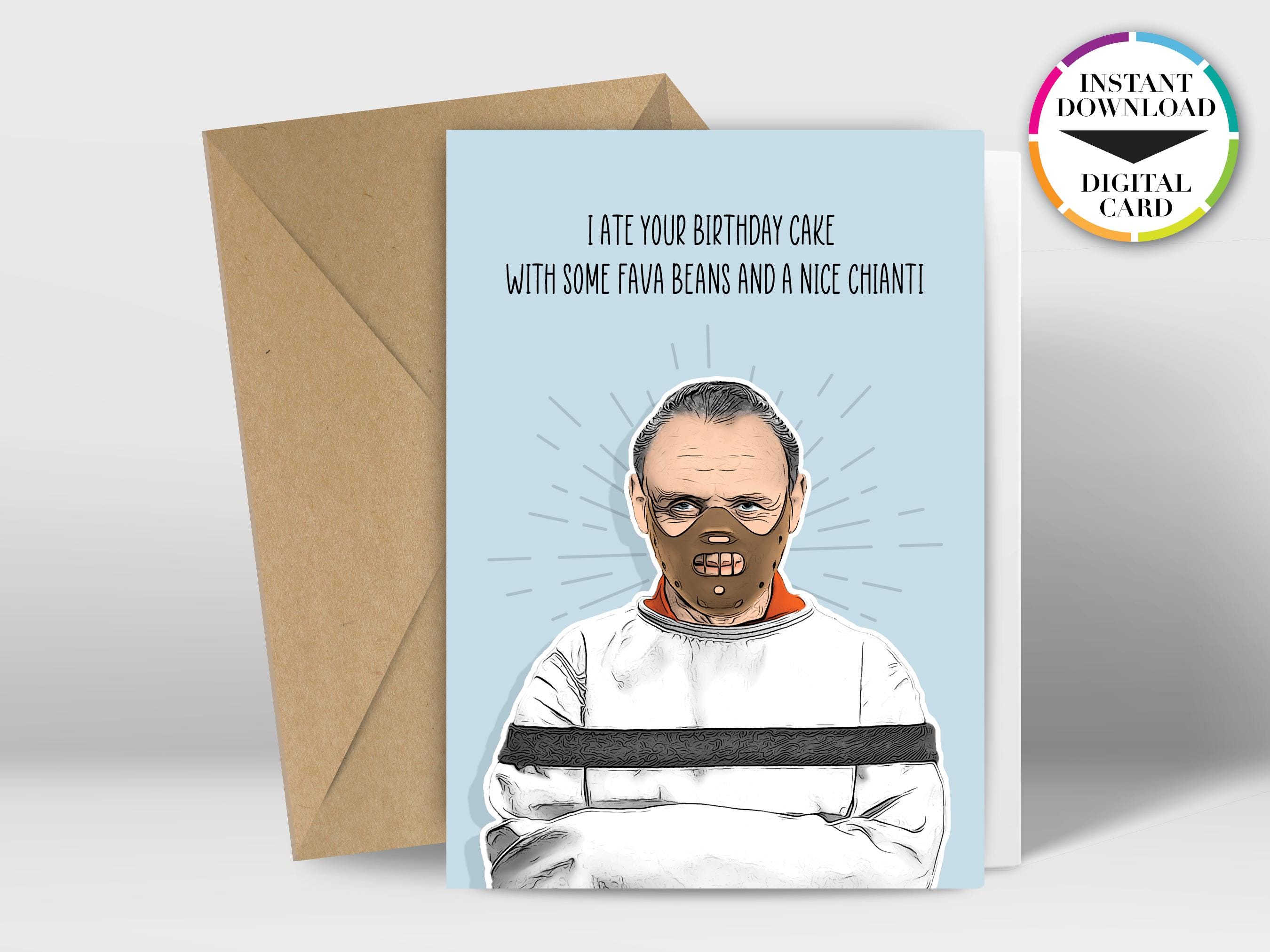 Instant Download Birthday Card | PDF Card | Silence of the Lambs ...