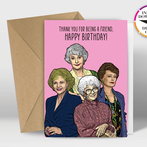 The golden girls birthday cards - Etsy France