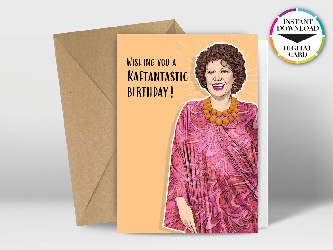 Instant Download Birthday Card | PDF Card | Three's Company | Mrs ...