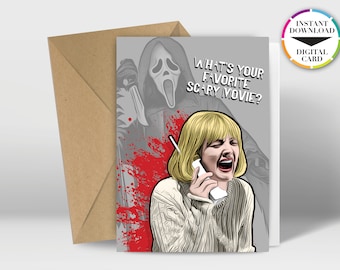 Birthday Card Ghost Face - Etsy