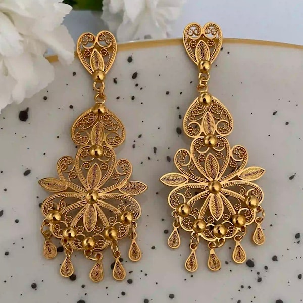 Filigree Earrings - Etsy