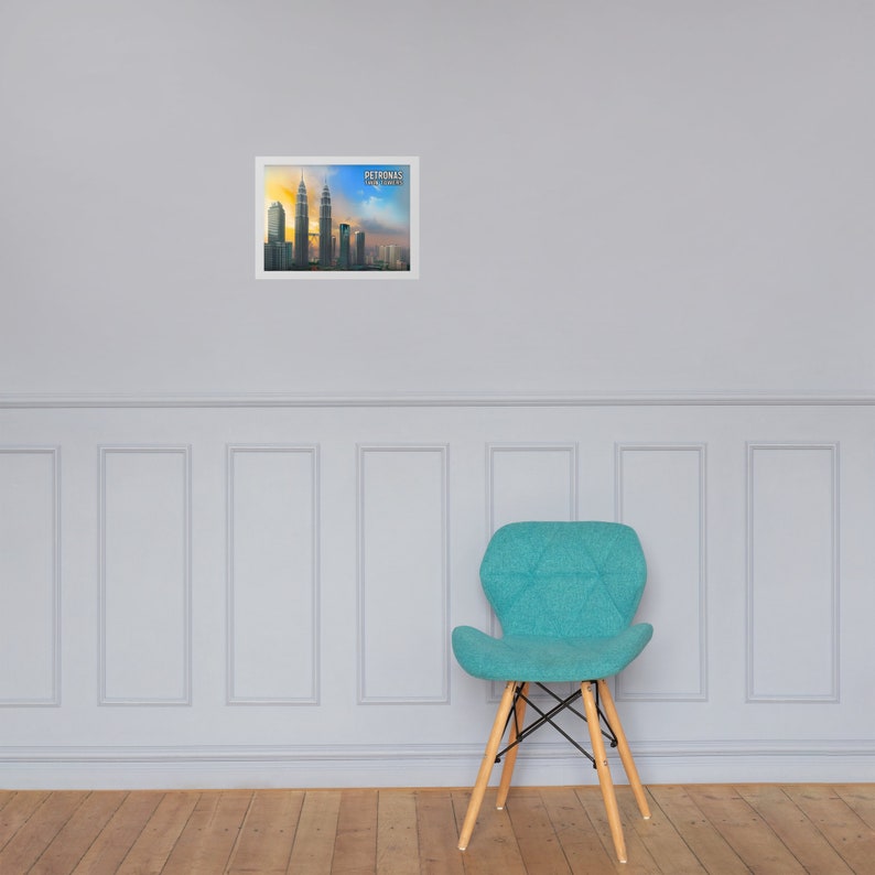 Captivating Kuala Lumpur: Vintage-inspired Petronas Twin Towers Poster ...