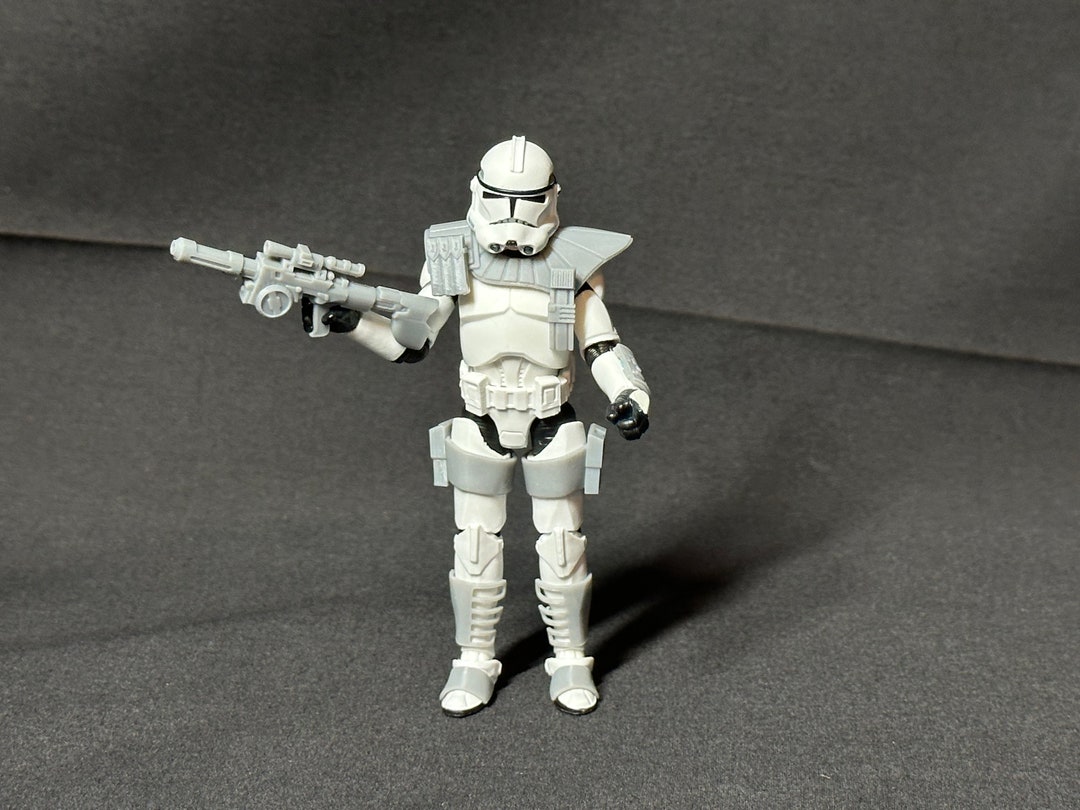 Alpha ARC Trooper Armor Kit & Parts 1:18 Scale 3D Printed Semi Flex ...