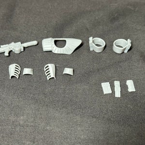 Alpha ARC Trooper Armor Kit and Parts 1:18 Scale 3D Printed Semi Flex ...