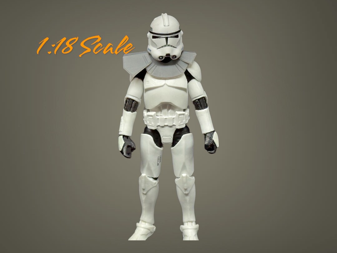 Commander Pauldron 1:18 Scale 3D Printed - Etsy