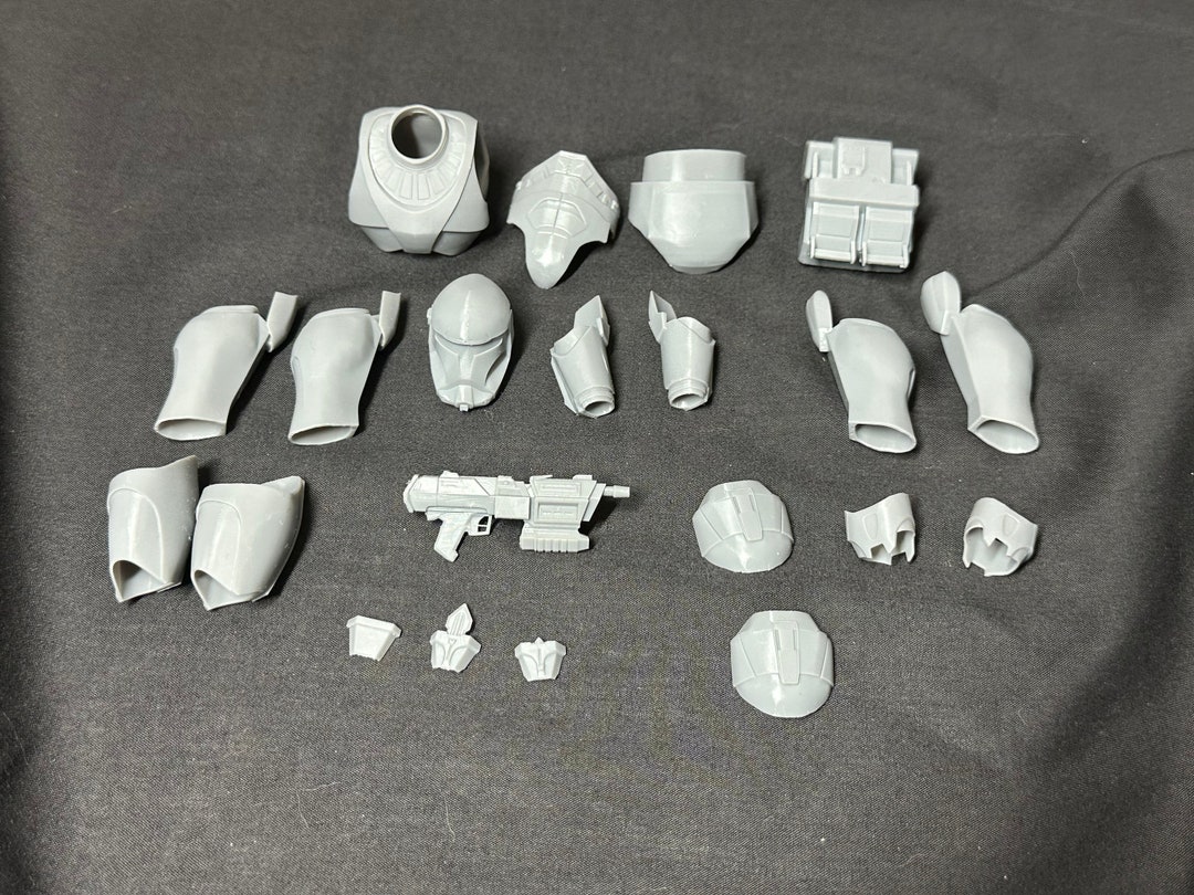 Republic Commando Kits 5 Variants 1:12 Scale 3D Printed Semi Flex Resin ...